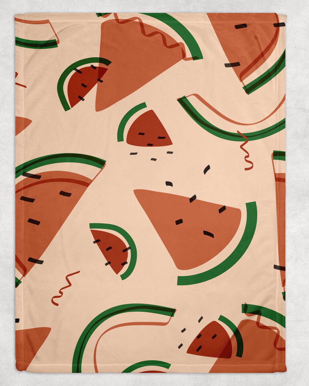 Watermelon Throw Blanket Spring Fruit Home Decor Cottagecore Watermelon ...