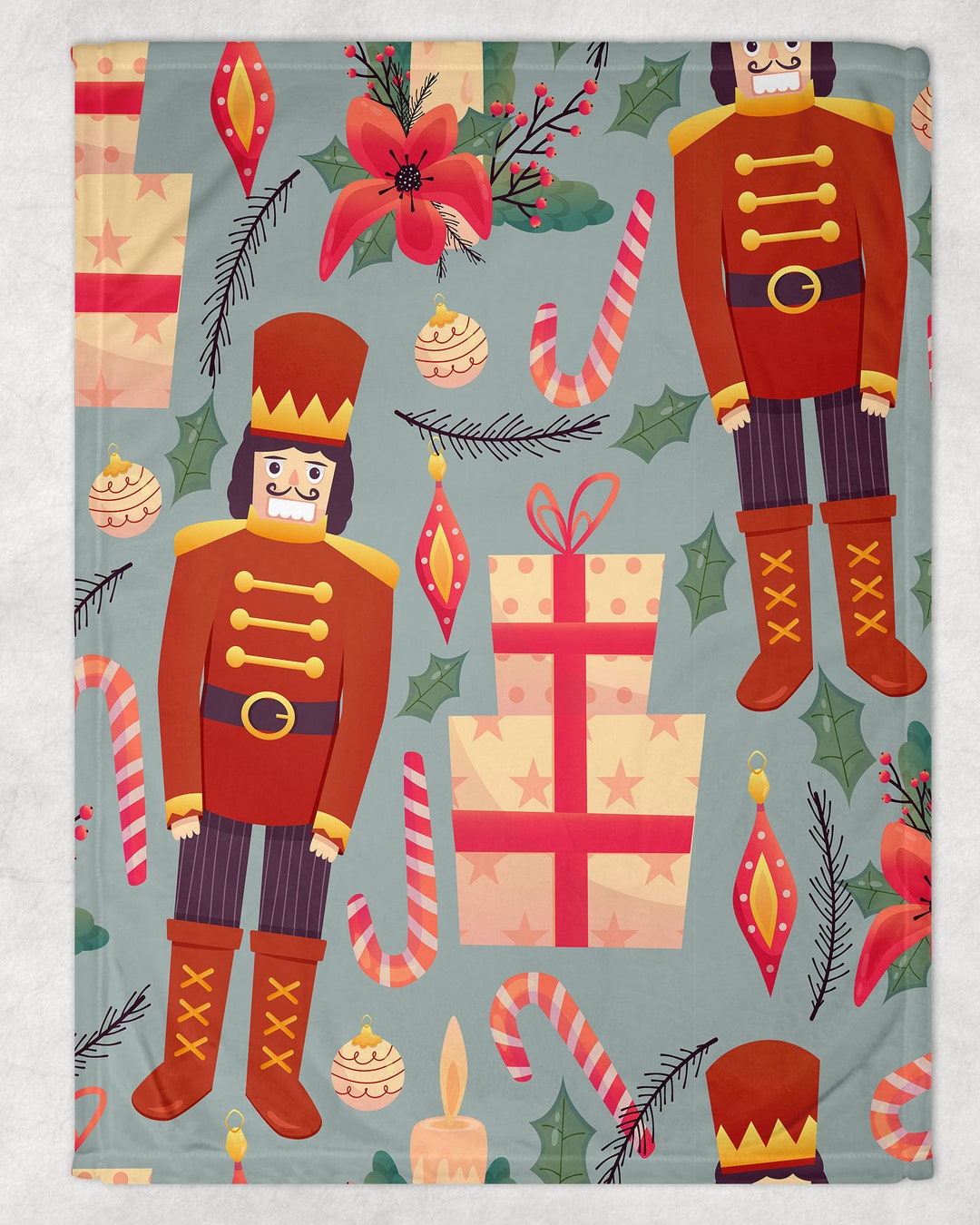 Silent Night, Nutcracker , Christmas Ballerina Fleece Blanket - Etsy