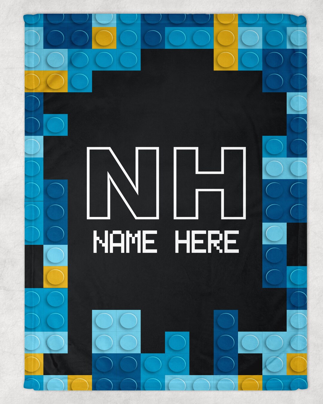 Building Blocks Name Blanket ,custom Name Blanket ,building Block ...