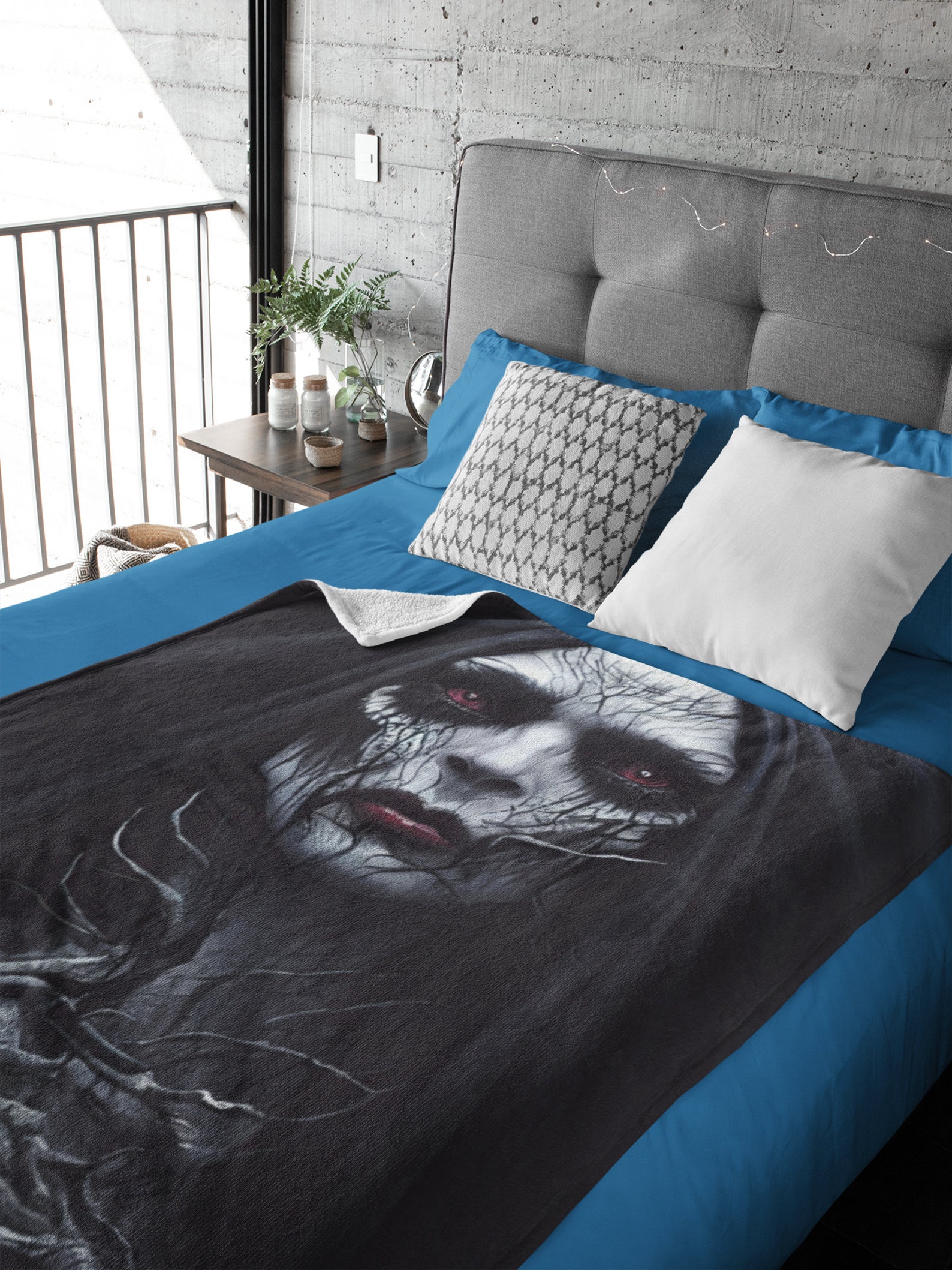 Vampire Blanket, Fantasy Art Decorative Fleece Throw, Horror Wall ...