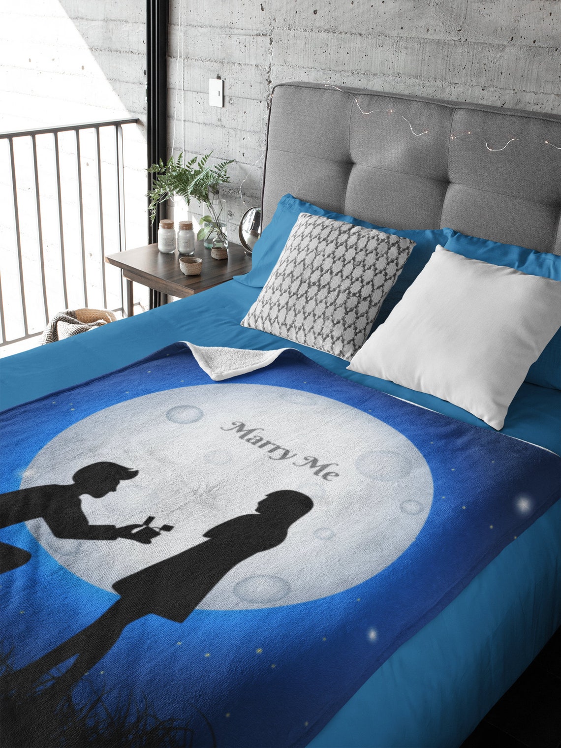 Marry Me Blanket Marriage Proposal Blanket Goth Marriage - Etsy