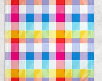 Colorful Checkered Blanket,hoodie Blanket,soft Flannel Baby Blanket ...