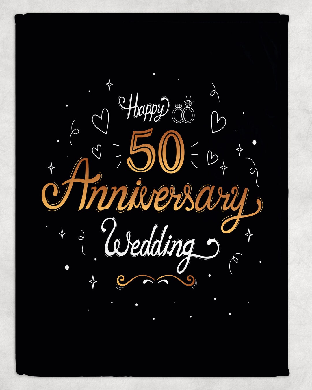 50th Wedding Anniversary, Golden Anniversary Gifts, Anniversary Gift ...