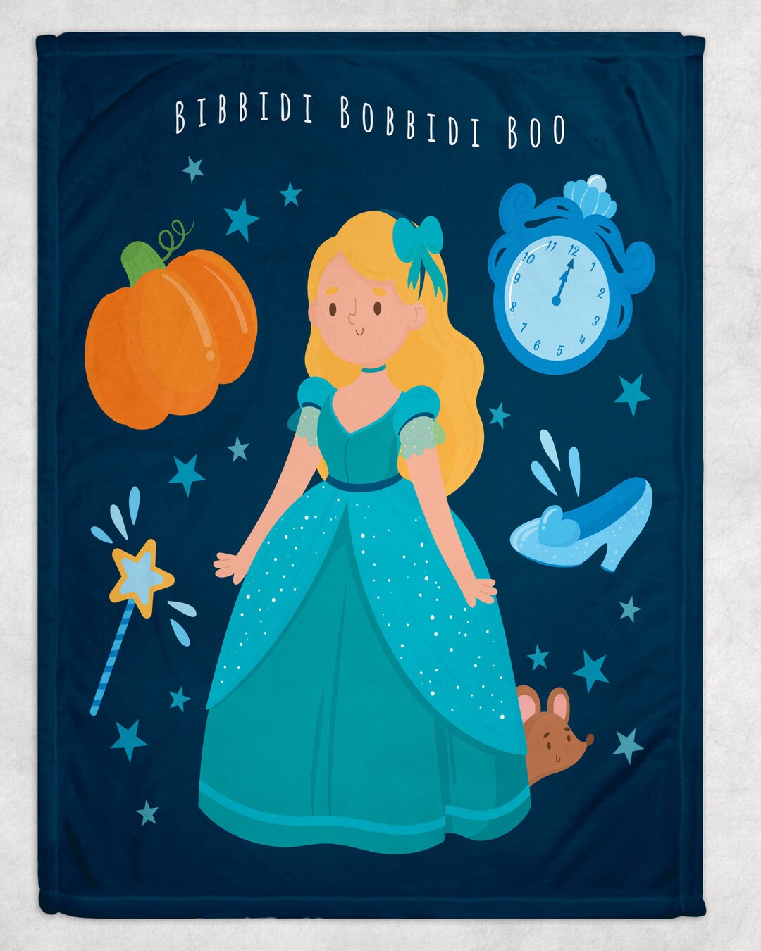 Bibbidi Bobbidi Boo Blanket, Throw, Throw Tapestry, Girl Princess, Girl ...