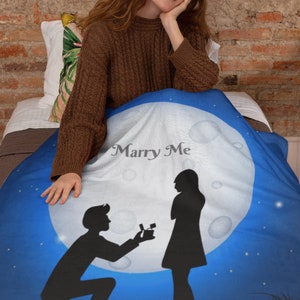 Marry Me Blanket Marriage Proposal Blanket Goth Marriage - Etsy