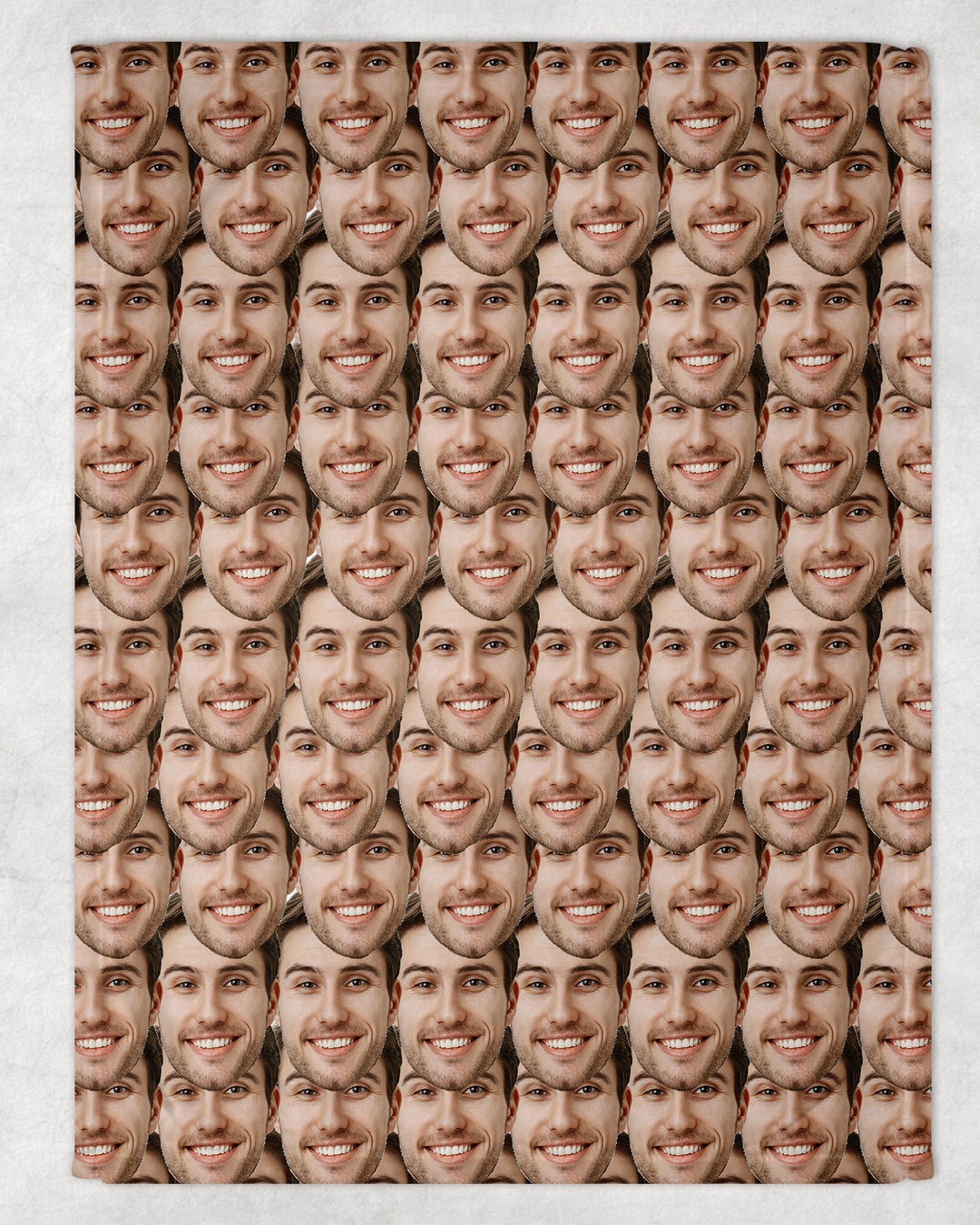 Personalized Photo Blanket, Custom Funny Face Blanket, Custom Fleece ...