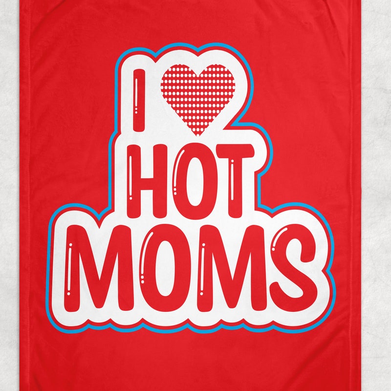 I Heart Hot Moms Hoodie - Etsy