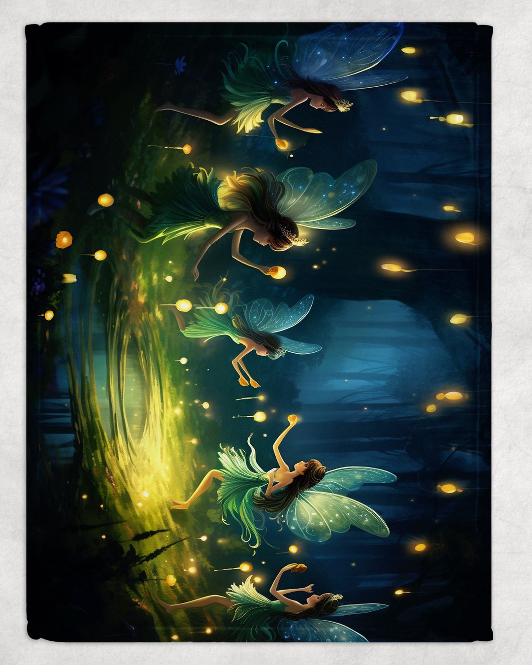 Mystical Fairy Blanket, Magical Blanket, Fairy Fleece Blanket ...