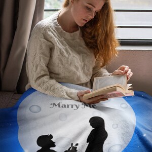 Marry Me Blanket Marriage Proposal Blanket Goth Marriage - Etsy