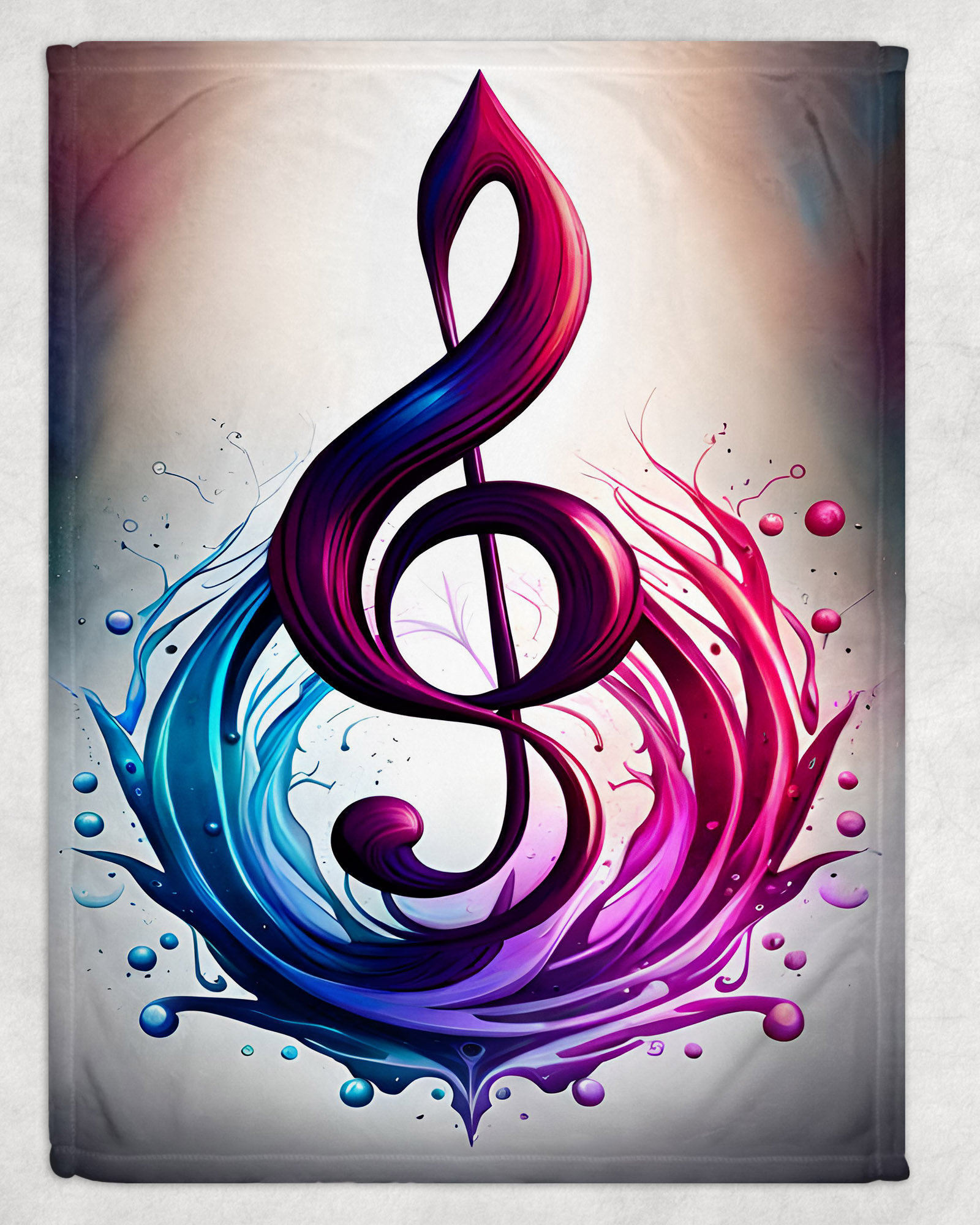 Treble Clef Blanket / Music Notes Blanket / Music Throw Blanket / Music ...