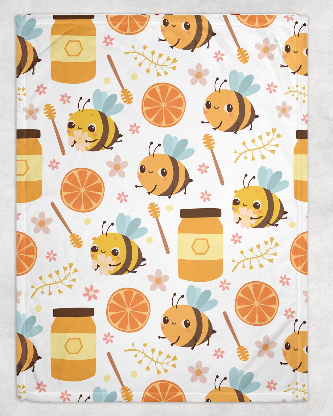 Honeybee Baby Blanket, Newborn Baby Bee , Honeycomb Bee Baby Blanket ...