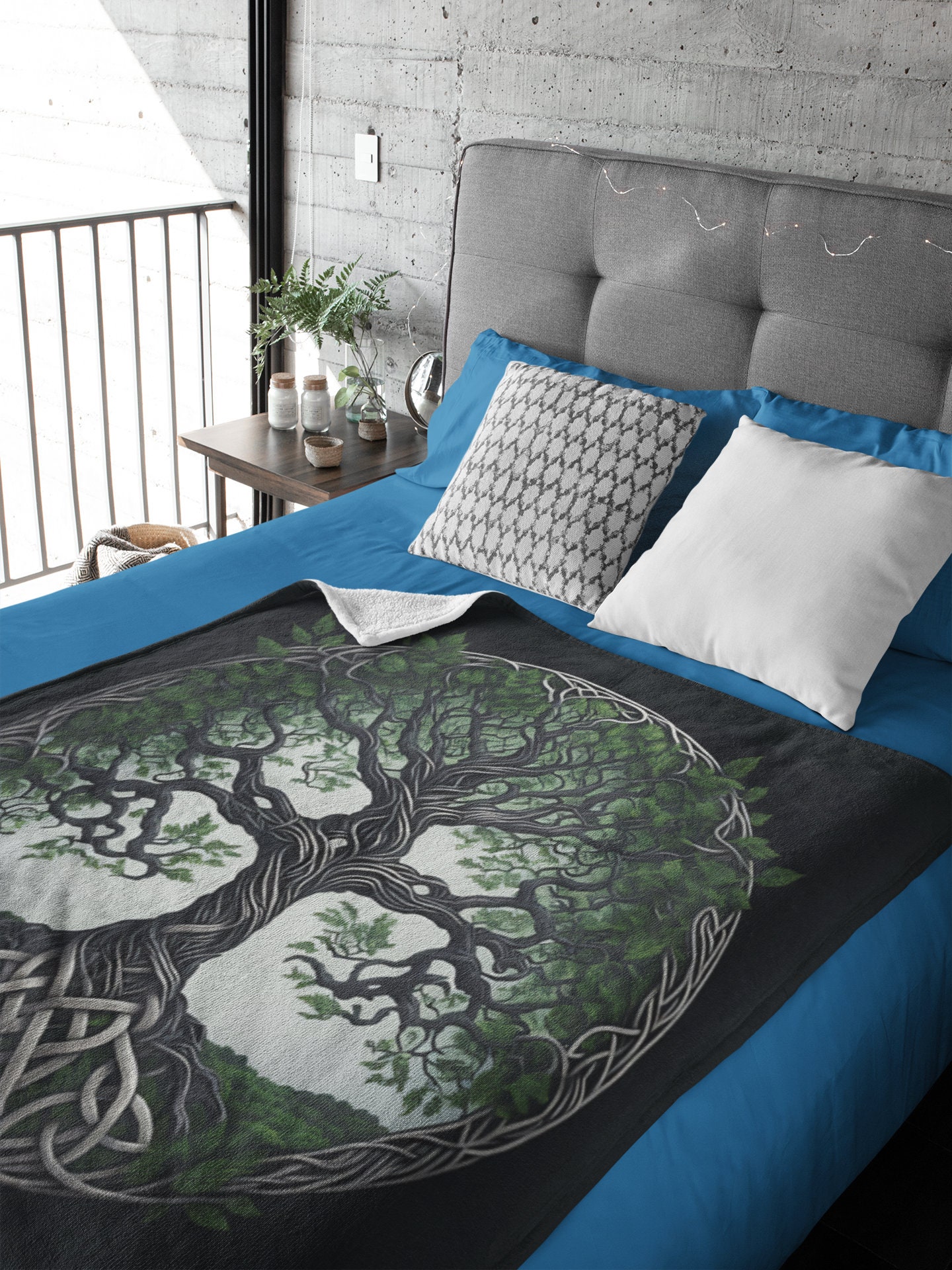 Celtic Tree of Life Blanket, Viking Blanket, Celtic Knot Blanket, Irish ...