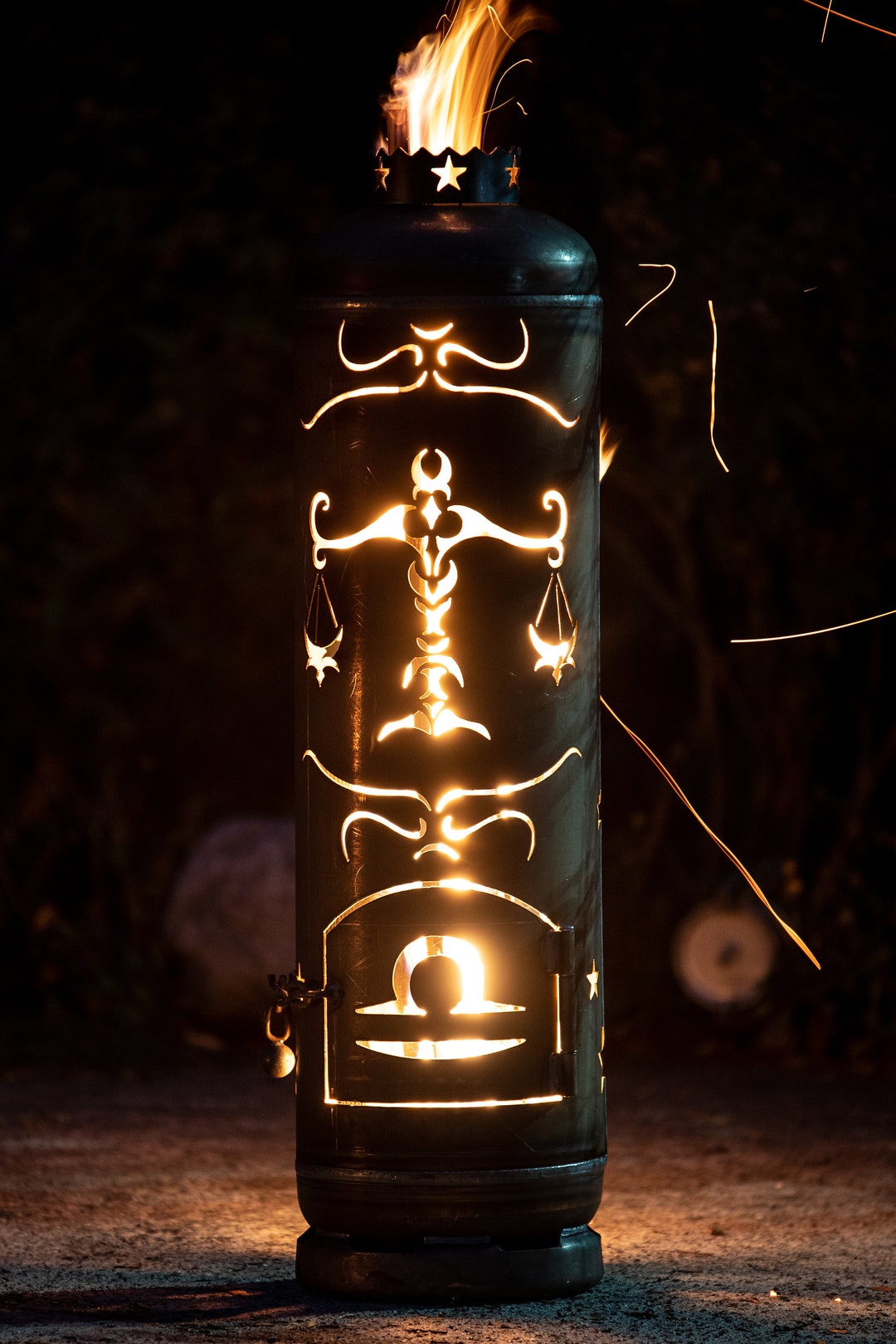 Fire Pit Zodiac Sign Libra Fire Barrel Zodiac Sign Garden Oven - Etsy
