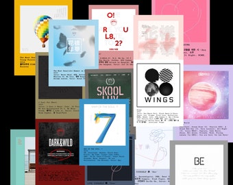 BTS Mixtapes/unofficial Song Album Photo Prints for Wall Decor - Etsy