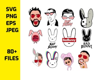 Svg Bad Bunny Cricut - Etsy