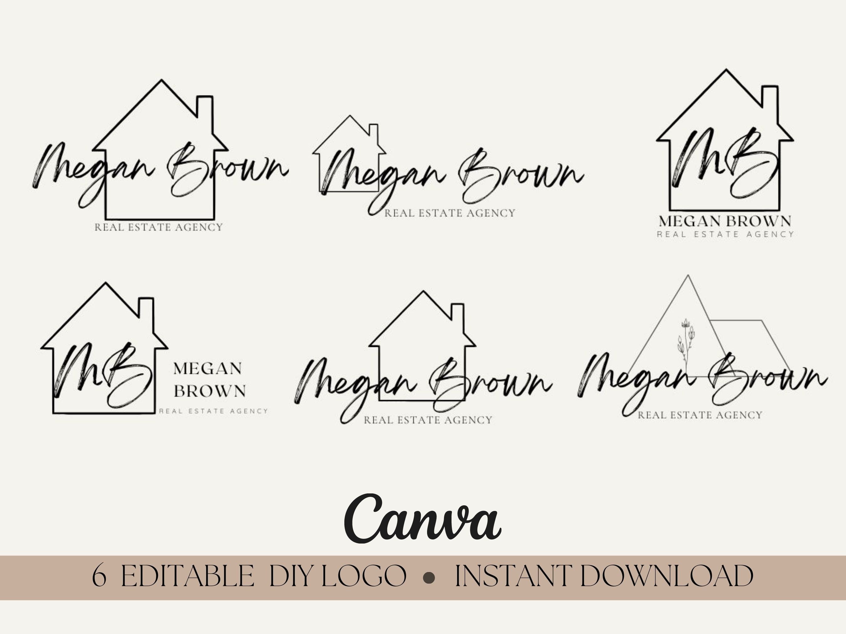 Real Estate Logo, Realtor Logo Design, Branding Template, Realtor Name ...