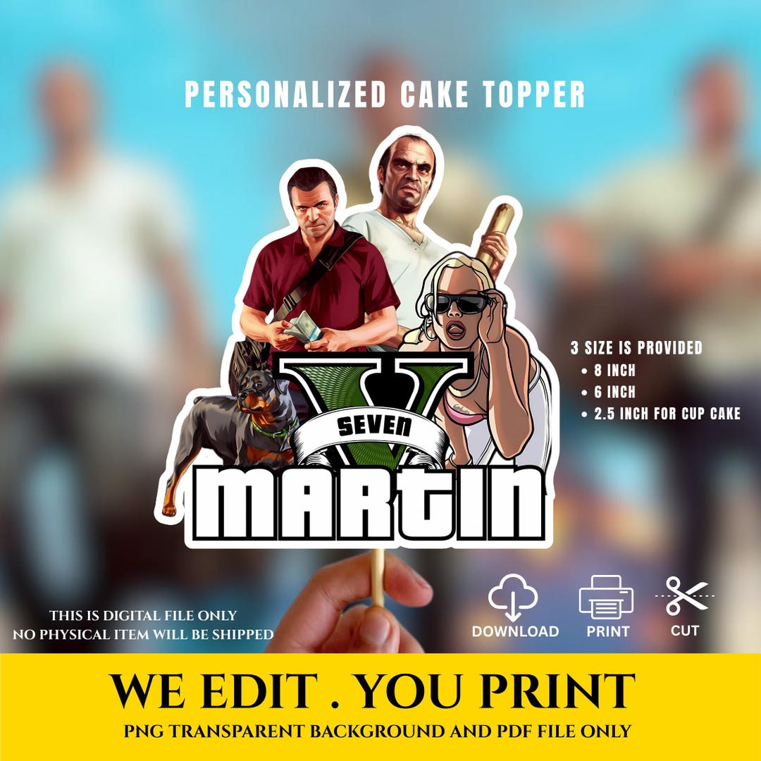 3 Size Custom Video Game Cake Topper Birthday Boy ,video Game Party ...