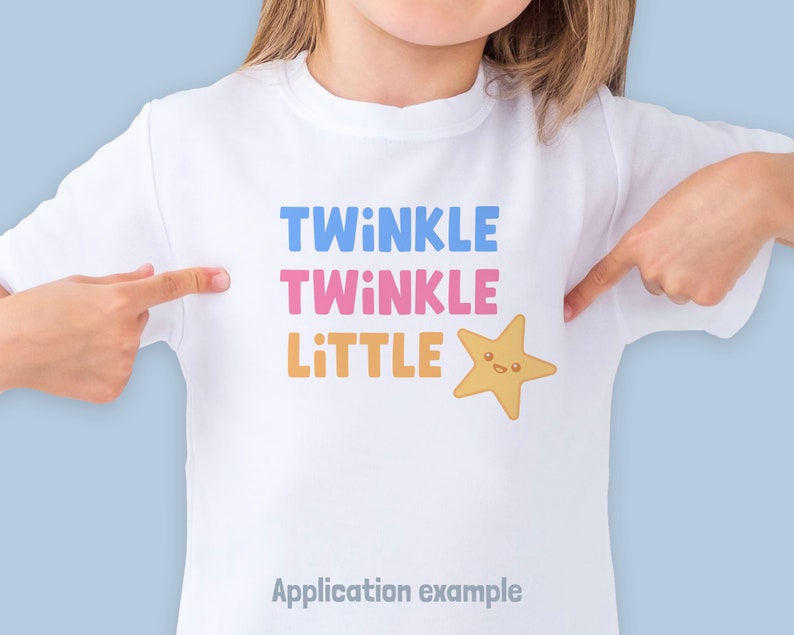 Twinkle Twinkle Little Star SVG PNG Bundle Vector Clipart - Etsy Australia