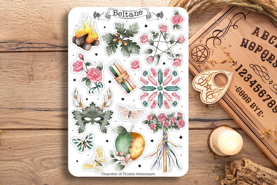 Beltane Sticker Sheet Wicca Sticker Bullet Journal Sticker Planner ...