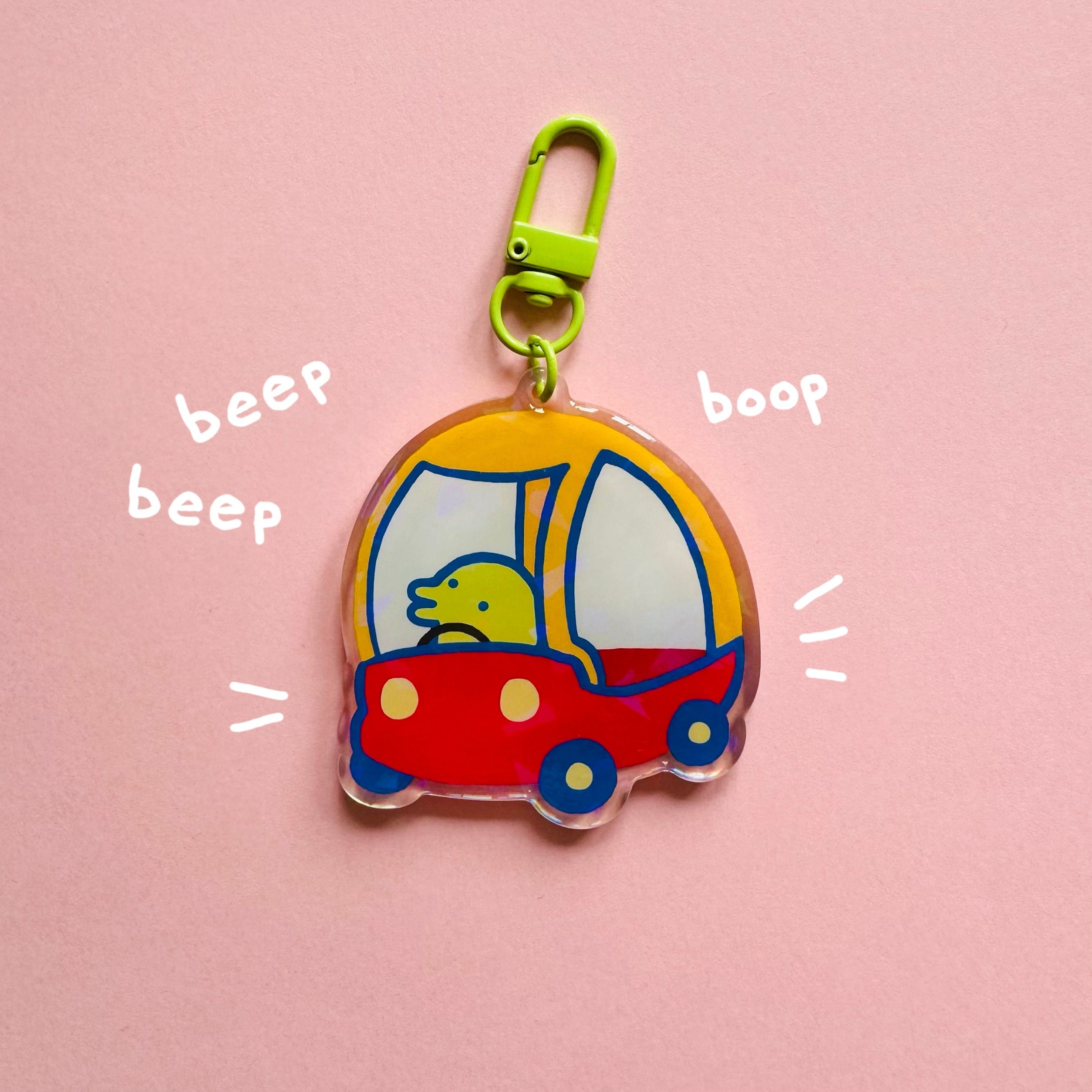 Kuchipatchi Driving Holographic Keychain Tamagotchi Anime - Etsy