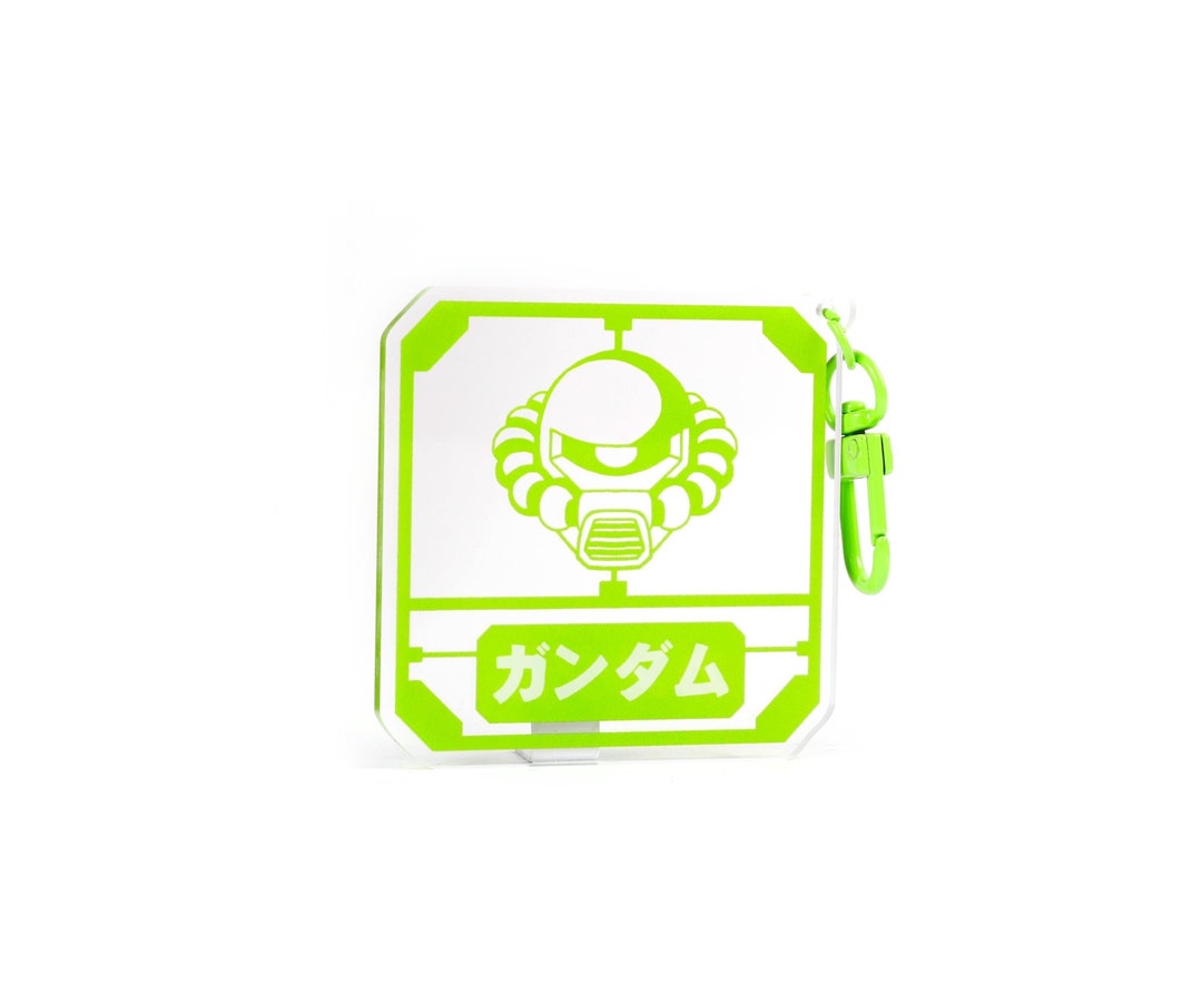 Zaku Gundam Acrylic Keychain - Gunpla - Mecha - Kawaii - Cute - Gift - Etsy