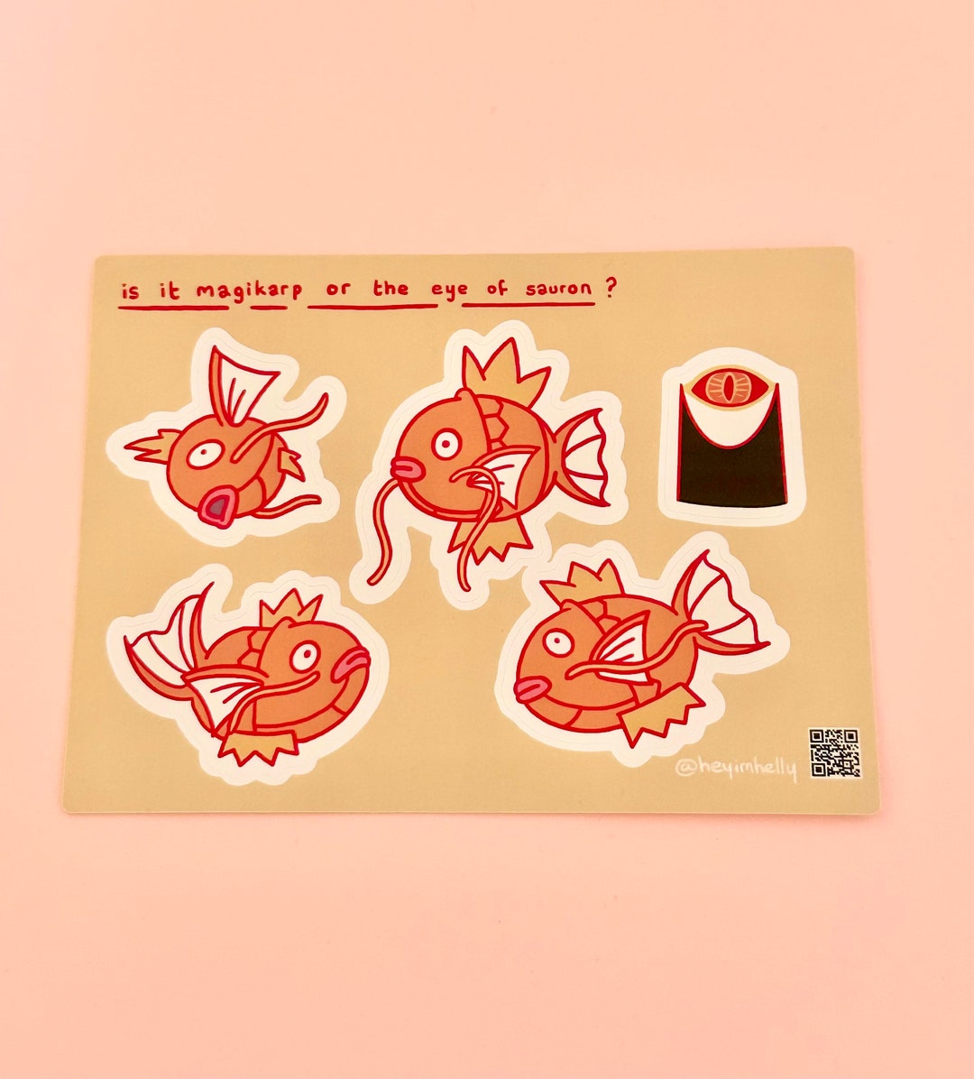 What is It?! Sticker Sheet - Fish - Meme - Kawaii - Gift - Weird - Suss ...