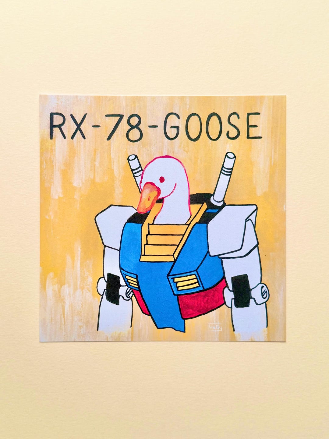 RX-78-GOOSE Art Print - Gundam - Mobile Suit - Mech - Silly Goose ...