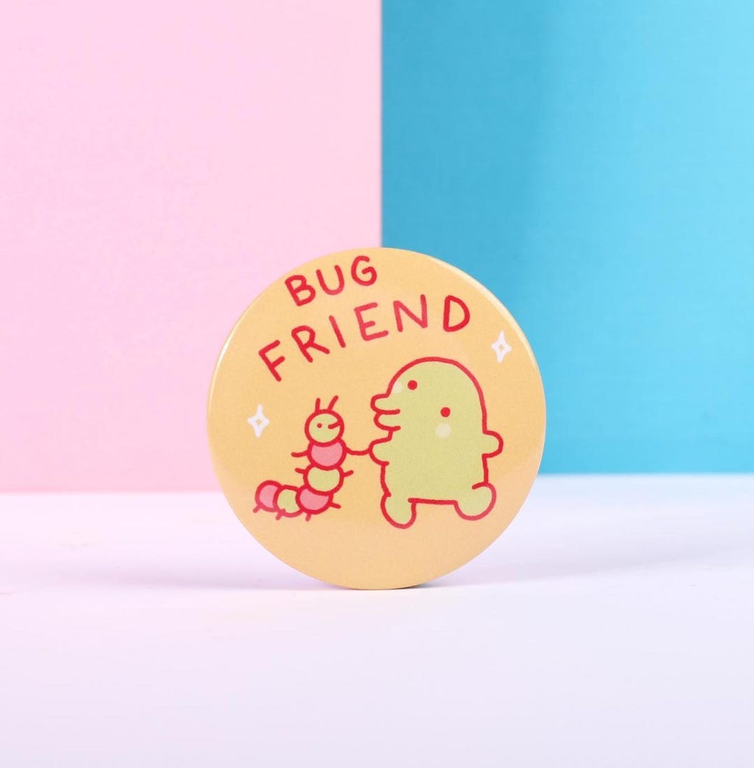 Bug Friend Pin Button Badge - Kuchipatchi - Tamagotchi - Cute - Kawaii ...