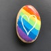 Set of 4 Hand Painted Pebbles With Pride Rainbows - Etsy UK