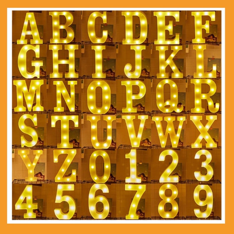 Vintage Metal Marquee Letters Punch Hole Channel Letter LED Wedding ...