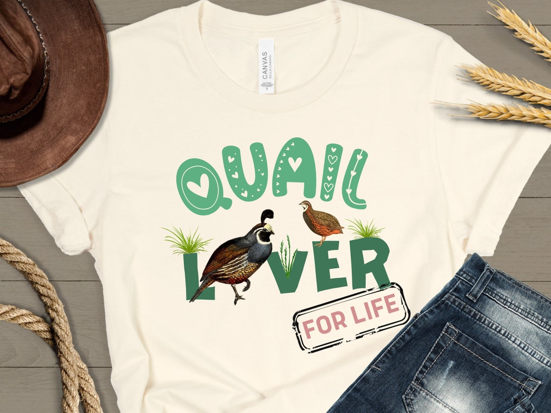 Quail Shirt, Bird Lover Shirt, Animal Lover Gift, Ornithologist Shirt ...