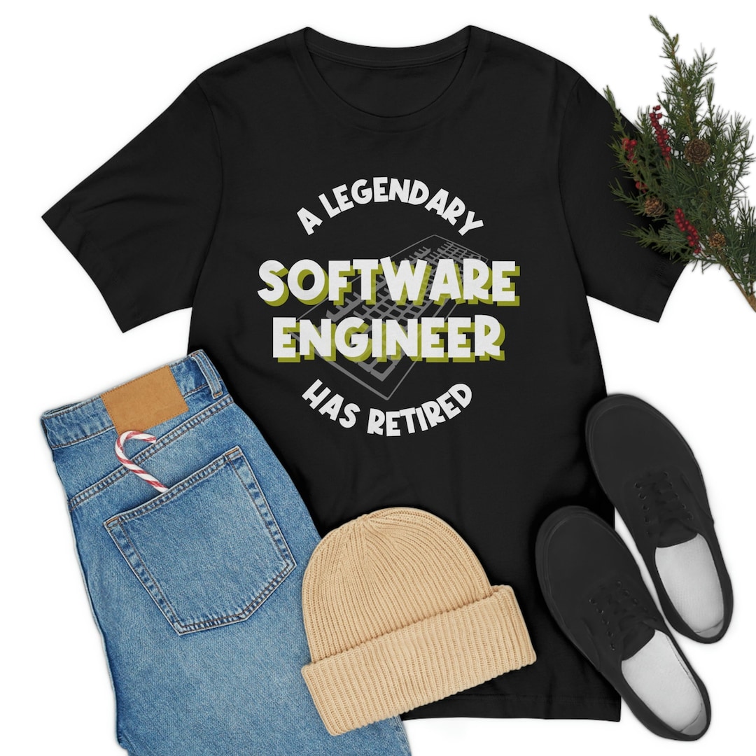 Retired Software Engineer Shirt, Funny Software Engineer Tshirt ...
