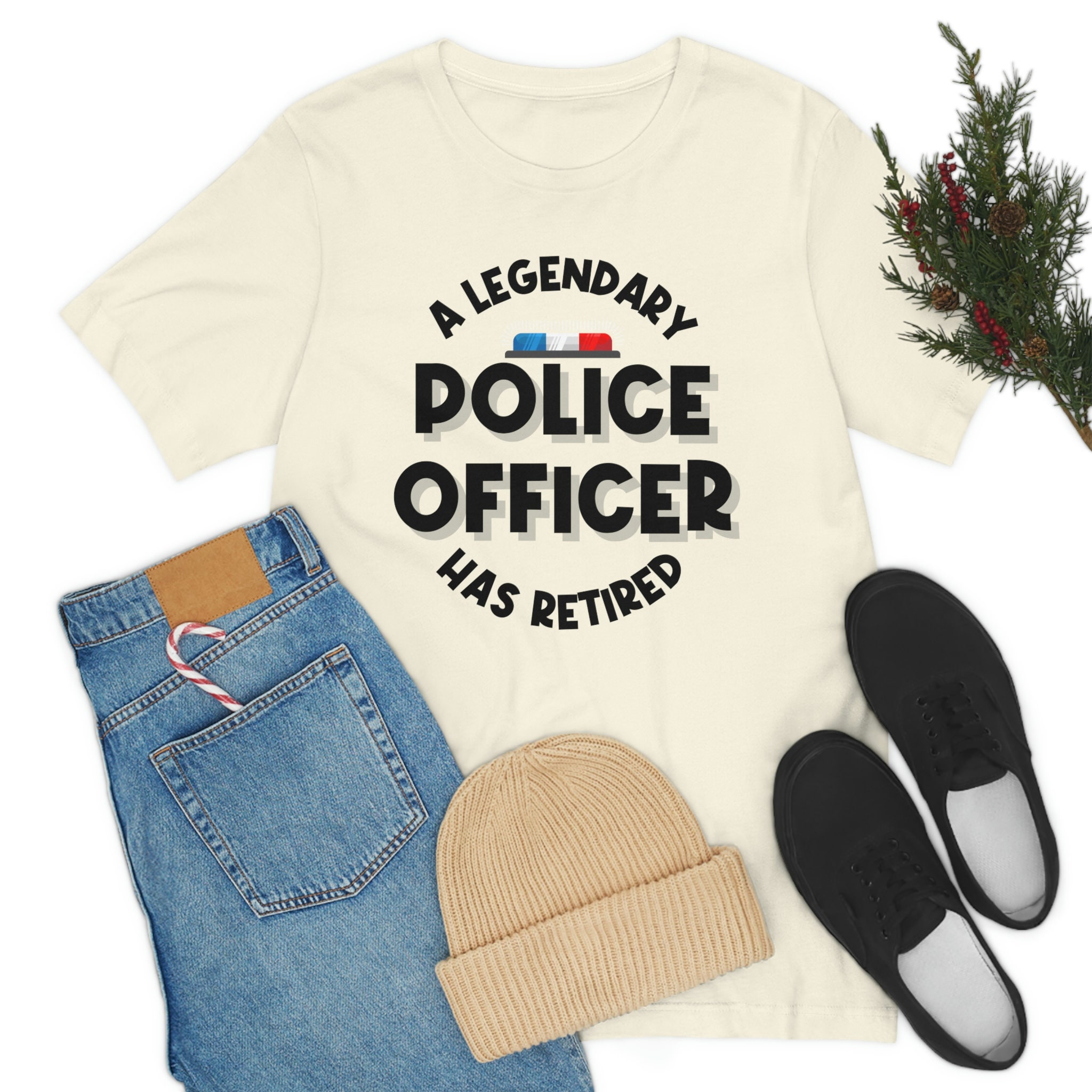 Retired Police Officer Shirt Funny Police Officer Tshirt Retired