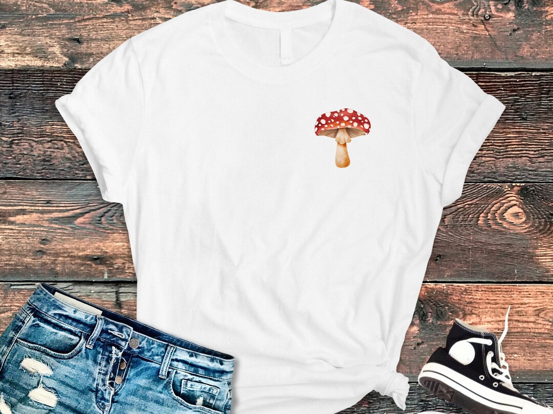 Mushroom Shirt, Botanical T-shirt, Fungi Shirt, Mushroom Tee, Forest ...