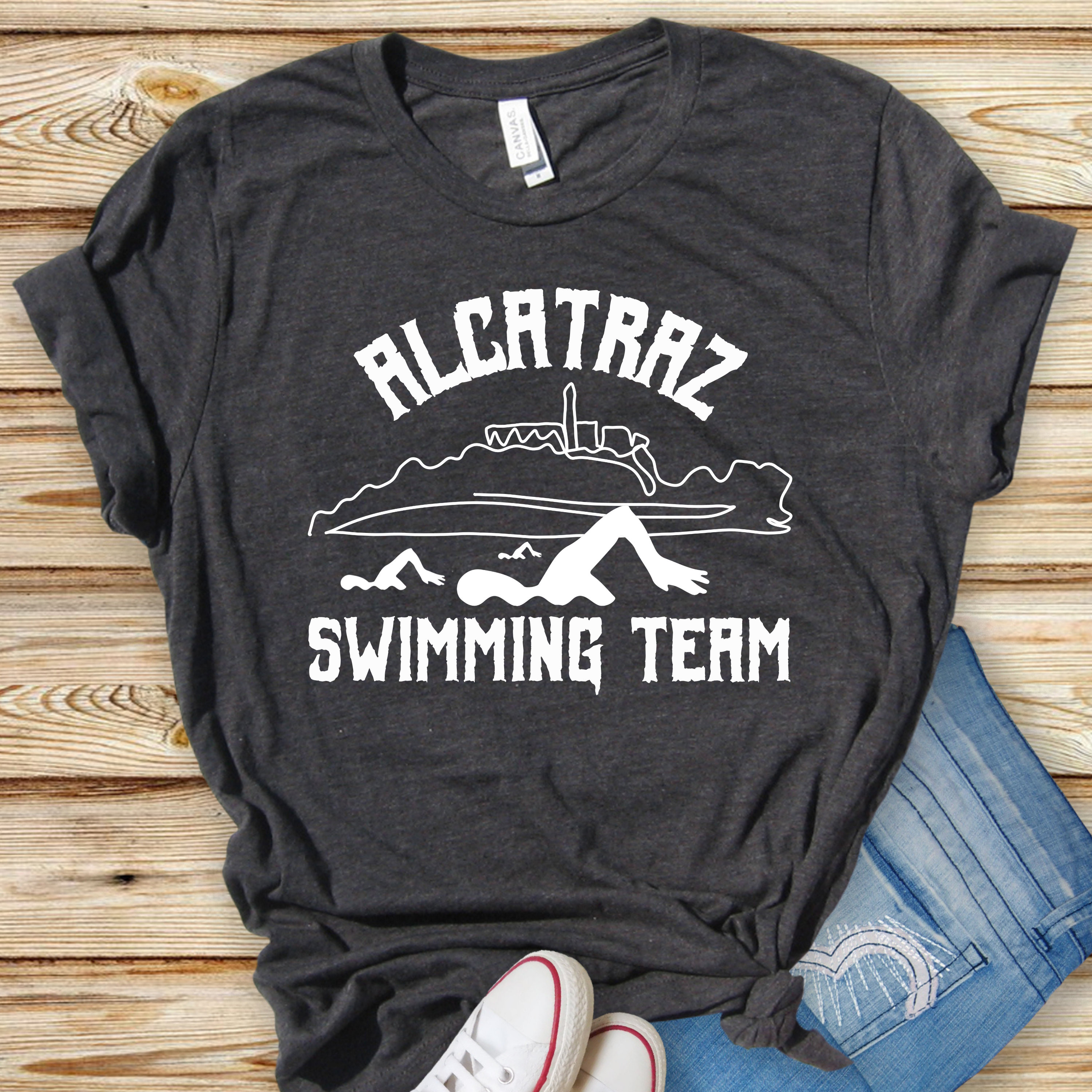 Alcatraz Swim Team Shirt, Swim Team Shirt, Swimming Shirt, Swimmer Mom ...