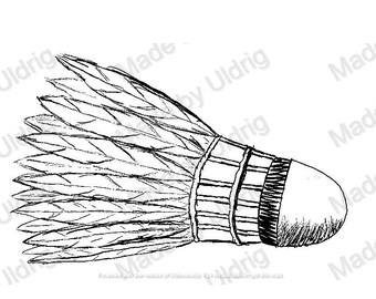 Shuttlecock Stickers - Etsy