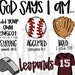 God Says I Am BASEBALL | PNG | Sublimation | Design Download - Etsy