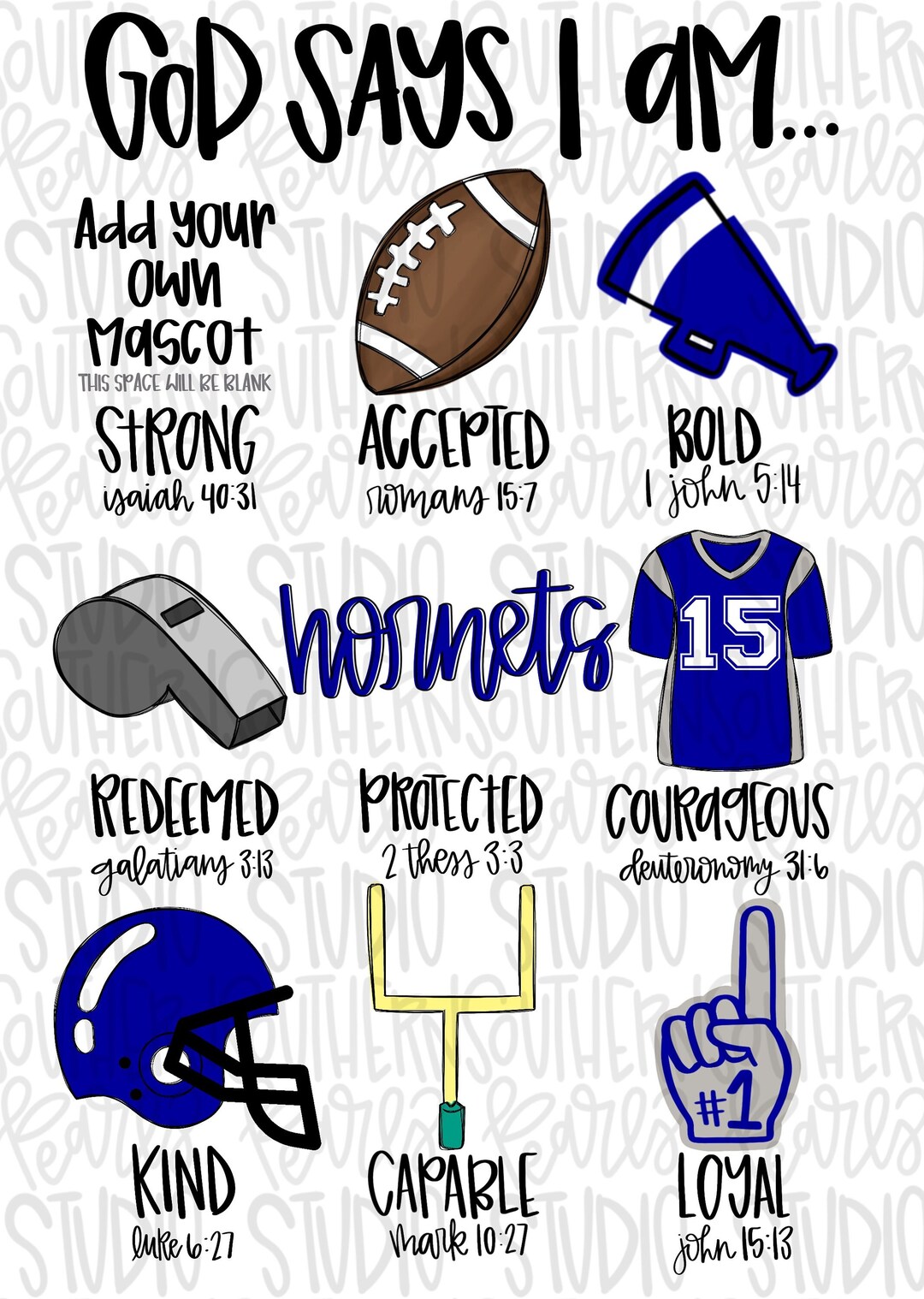 God Says I Am FOOTBALL | PNG | Sublimation | Design Download - Etsy