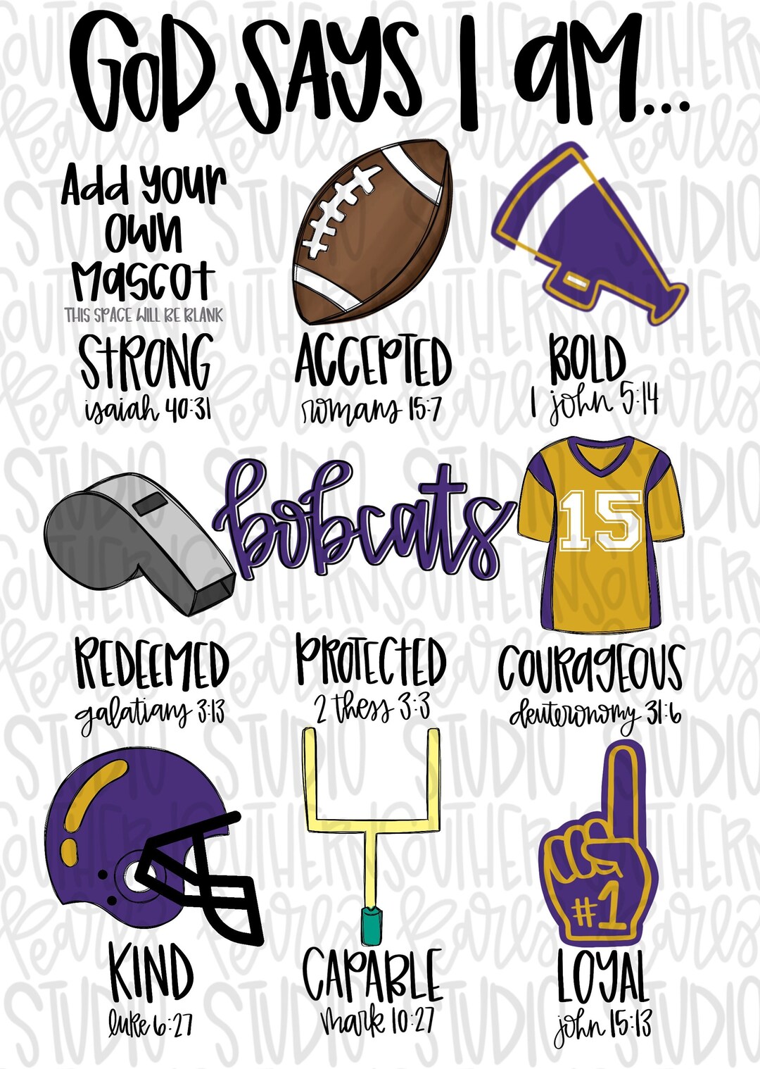 God Says I Am FOOTBALL | PNG | Sublimation | Design Download - Etsy