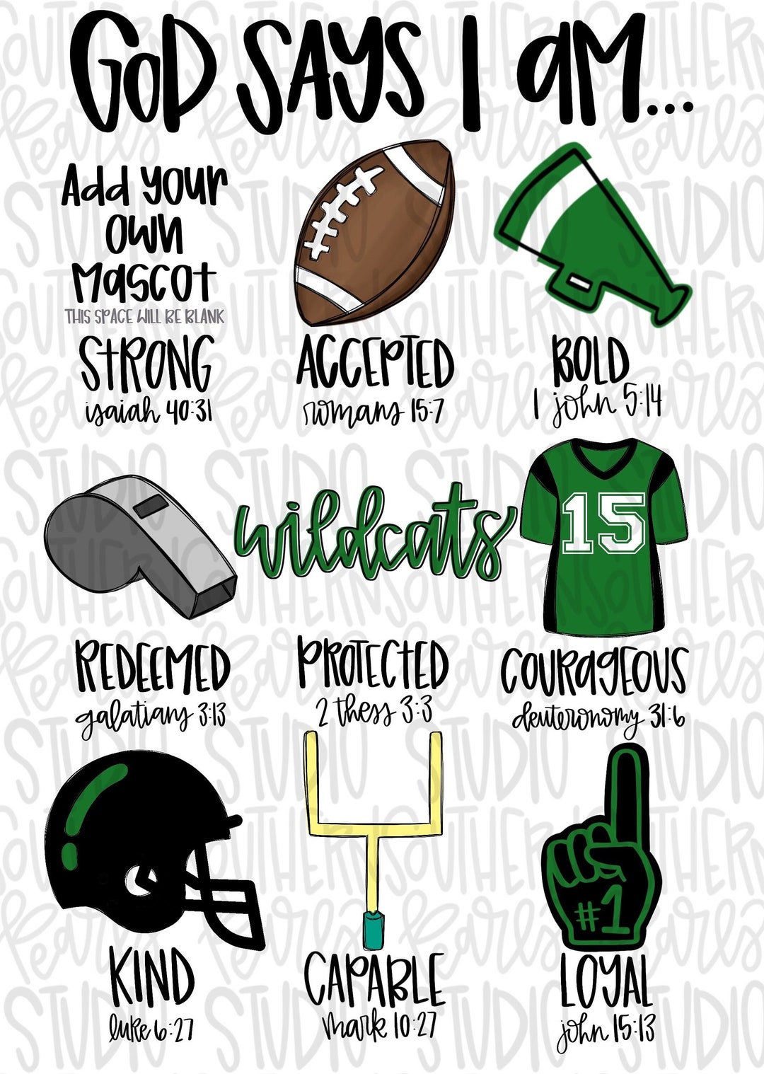 God Says I Am FOOTBALL | PNG | Sublimation | Design Download - Etsy