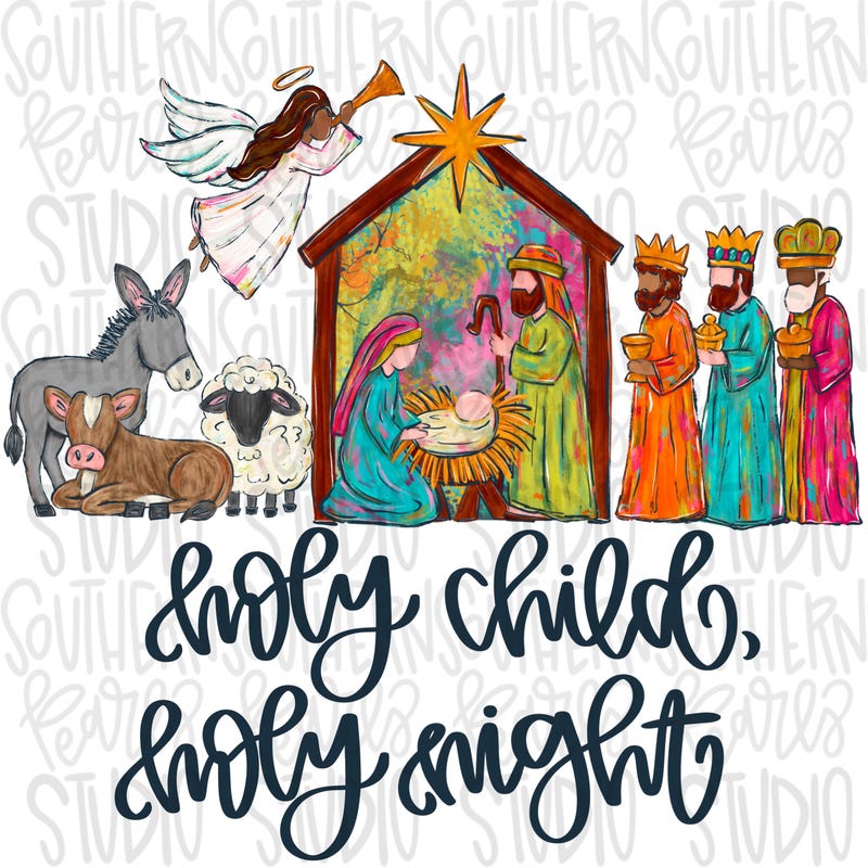 O Holy Night Clipart - Etsy