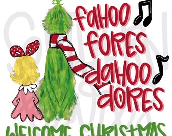 Welcome Grinch Png - Etsy
