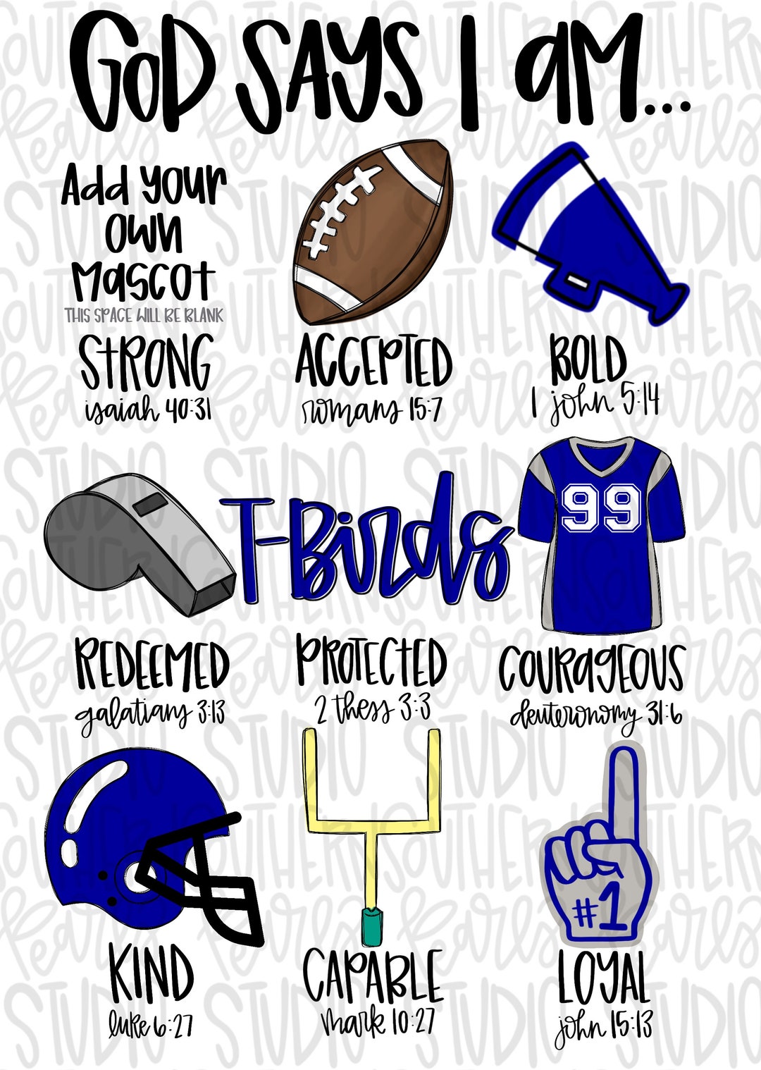 God Says I Am FOOTBALL | PNG | Sublimation | Design Download - Etsy