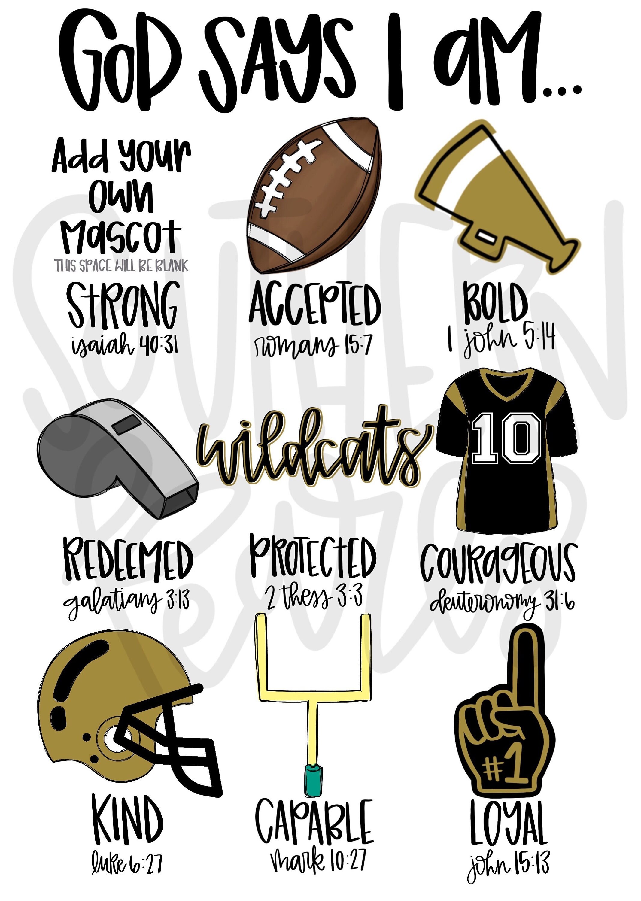 God Says I Am FOOTBALL | PNG | Sublimation | Design Download - Etsy