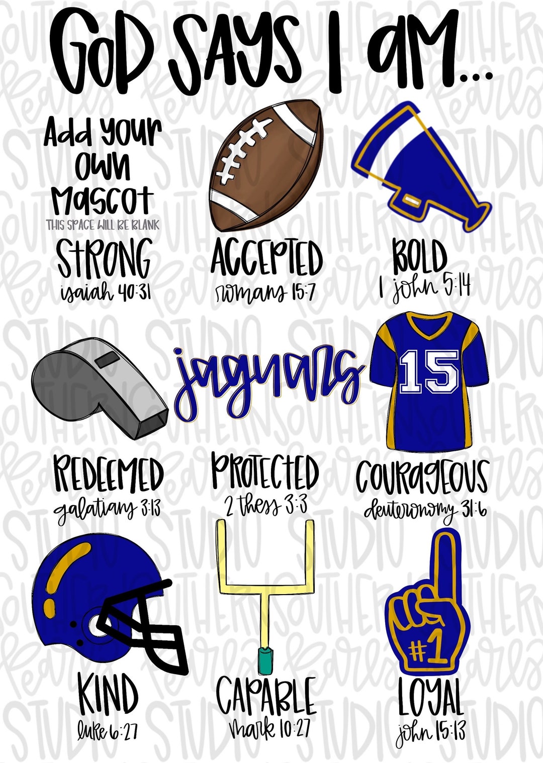 God Says I Am FOOTBALL | PNG | Sublimation | Design Download - Etsy