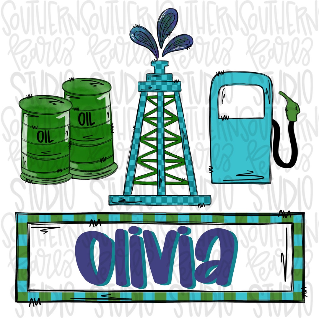 Oilfield Design With Name Plate | Sublimation Design | Digital Download ...
