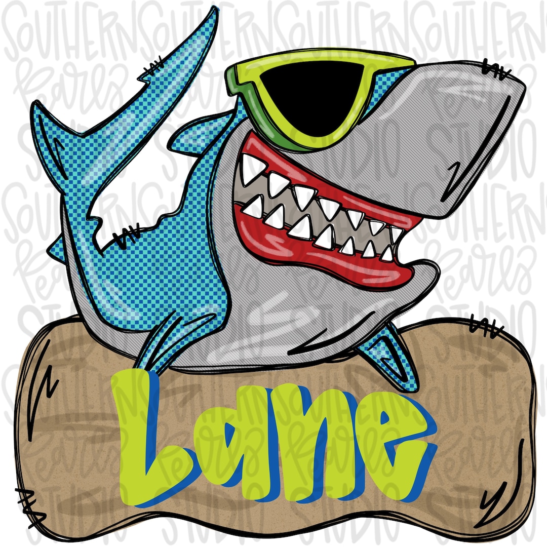 Shark Name Patch | Sublimation Design | Digital Download | Women’s ...