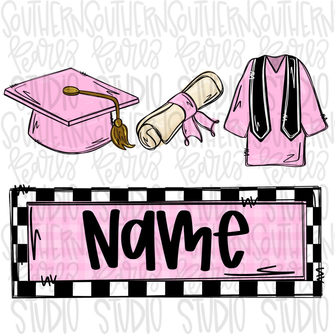 Graduation Trio Pink | Preschool | Kindergarten | Sublimation Design ...