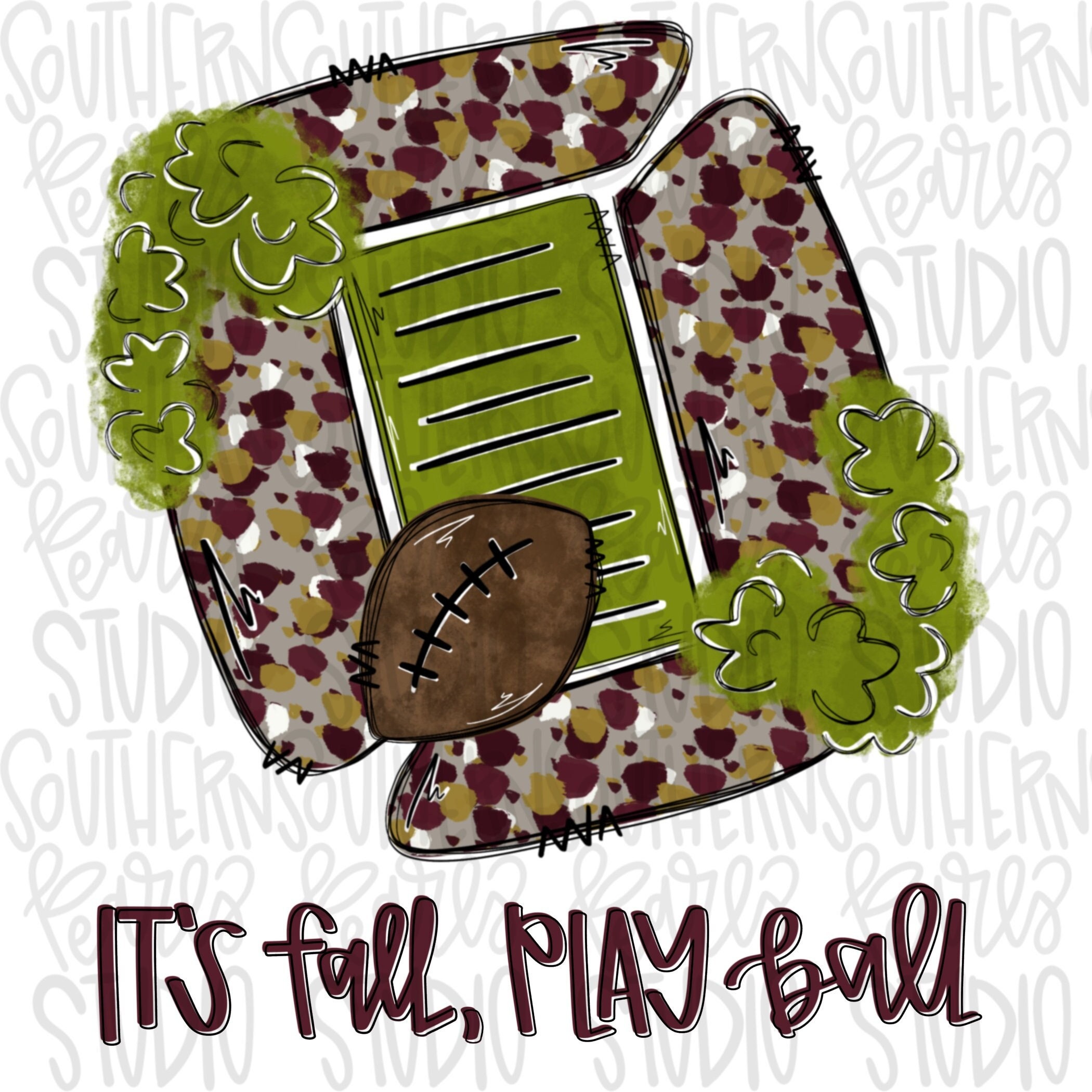 FOOTBALL Stadium Maroon Gold | PNG | Sublimation | Design Download - Etsy