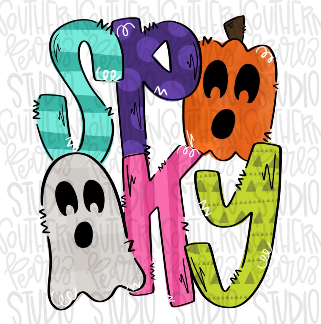 Spooky | Sublimation Design | Digital Download | Women’s, Kids Shirt ...